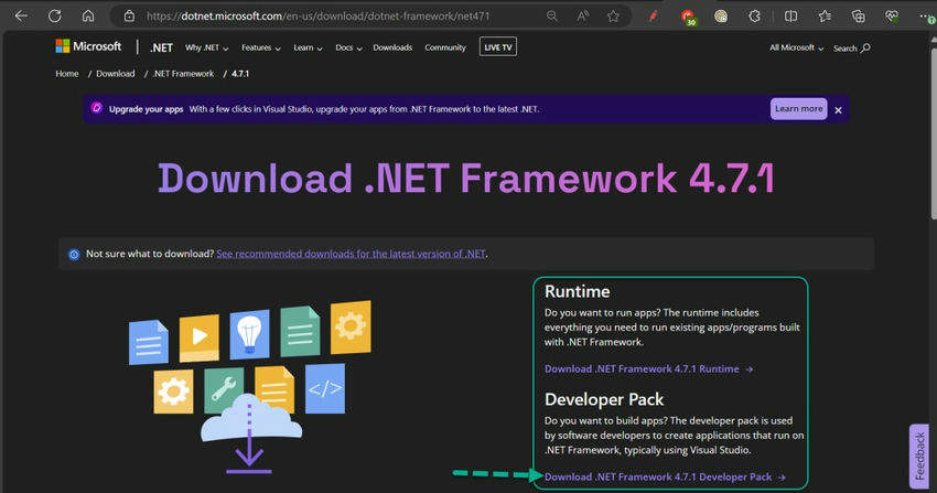 How to Download and Install the .NET Developer Framework?